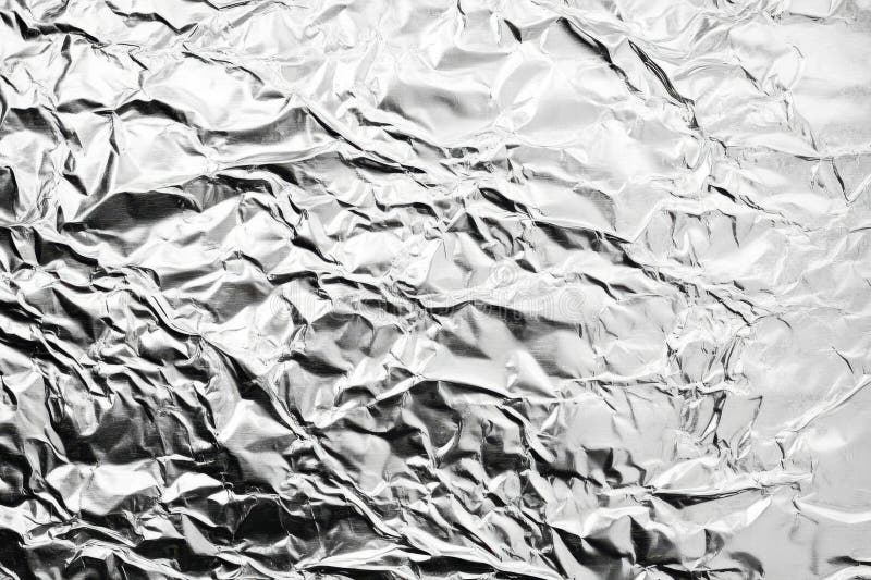 Shiny Foil Texture Reflects Light with Wrinkled Metal Surface Aesthetic ...