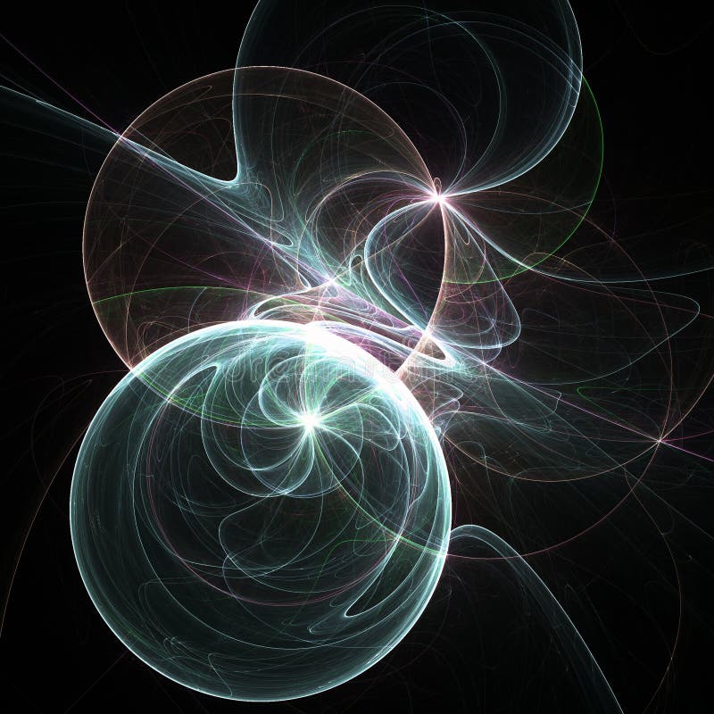 Shiny Fractal Cosmic Galaxy Stock Illustration - Illustration of ...