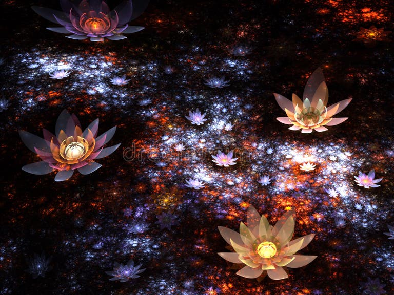 Fractal Flowers Stock Illustrations 21 801 Fractal Flowers Stock