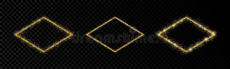 Shiny Frames with Glowing Effects Stock Illustration - Illustration of ...