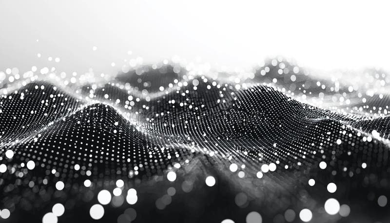 Shiny Futuristic Circle Pattern in Bright Glowing Grid Generated by AI ...