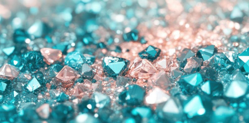 Shiny Gems Sparkle in Soft Light with Gemstone Design Theme and ...