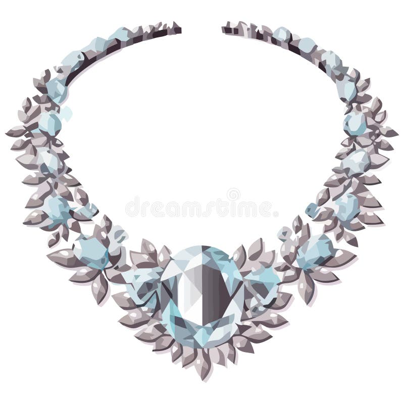 Gemst Necklace Stock Illustrations – 6 Gemst Necklace Stock ...