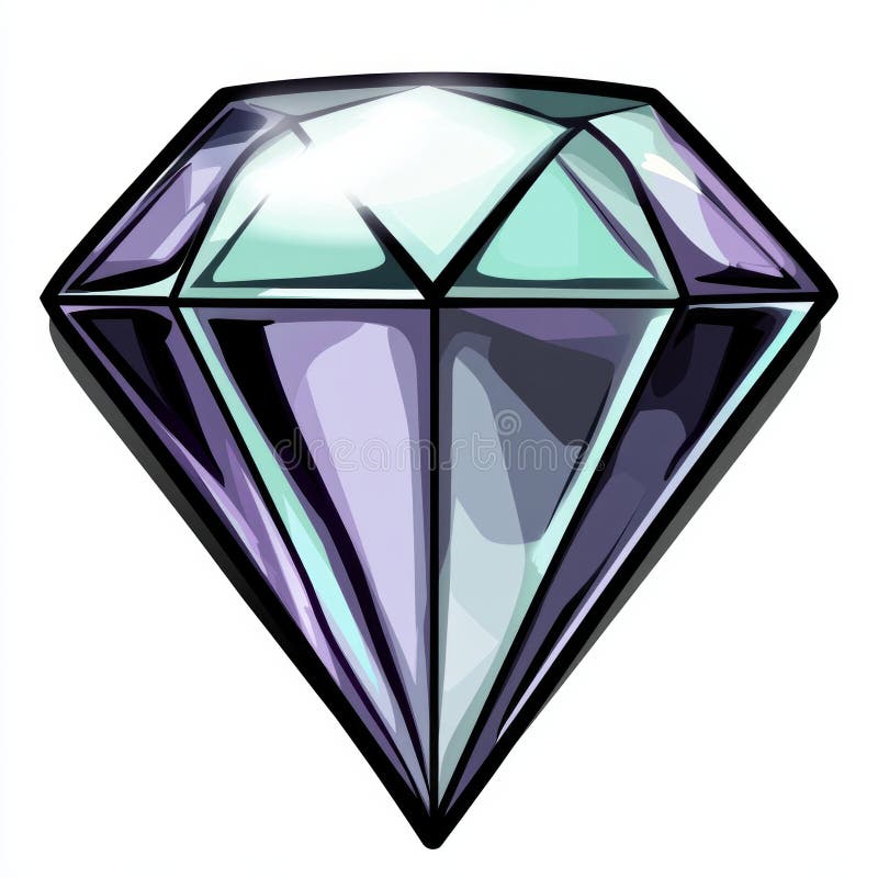 Shiny Geometric Diamond Light Reflections White Background Stock Photos ...