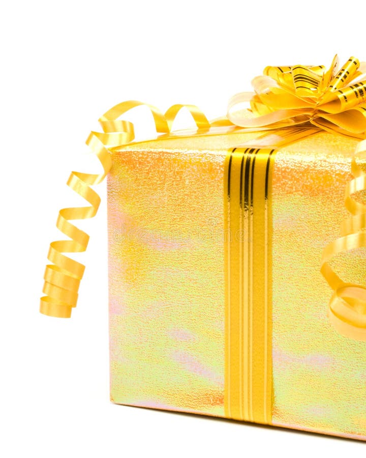 Shiny gift box stock photo. Image of ornate, closeup, cardboard - 6814592