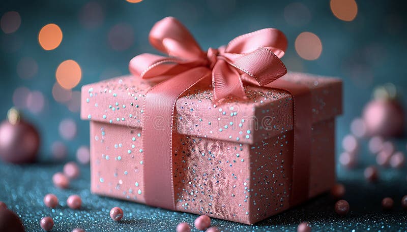 Shiny Gift Box Decoration for Christmas Celebration Event Generated by ...