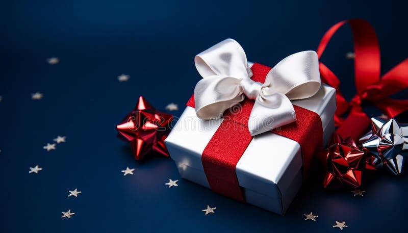 Shiny Gift Box Wrapped in Elegant Gold Generated by AI Stock Image ...