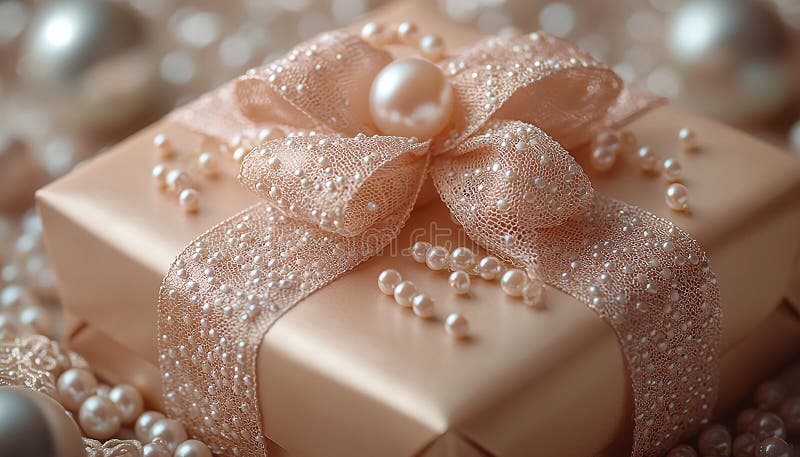 Shiny Gift Box Wrapped in Gold Paper Elegance Generated by AI Stock ...