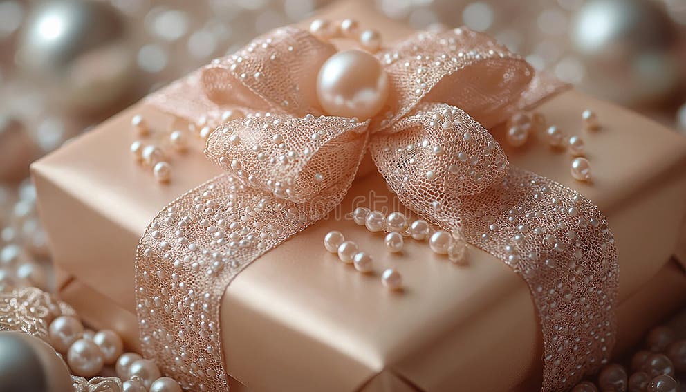 Shiny Gift Box Wrapped in Gold Paper Elegance Generated by AI Stock ...