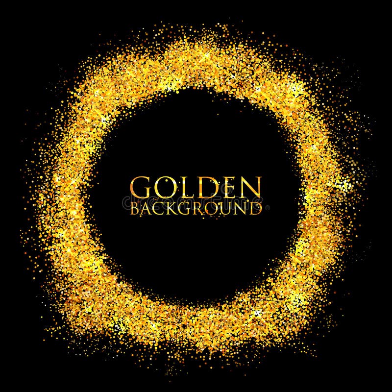 Shiny Glamorous Glittering Gold Texture Background Stock Vector ...
