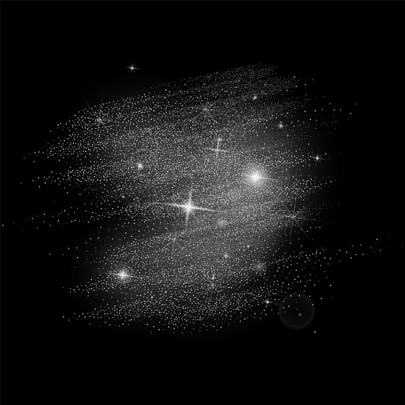 Shiny Glitter, Glow Light Effect Stock Vector - Illustration of fade ...