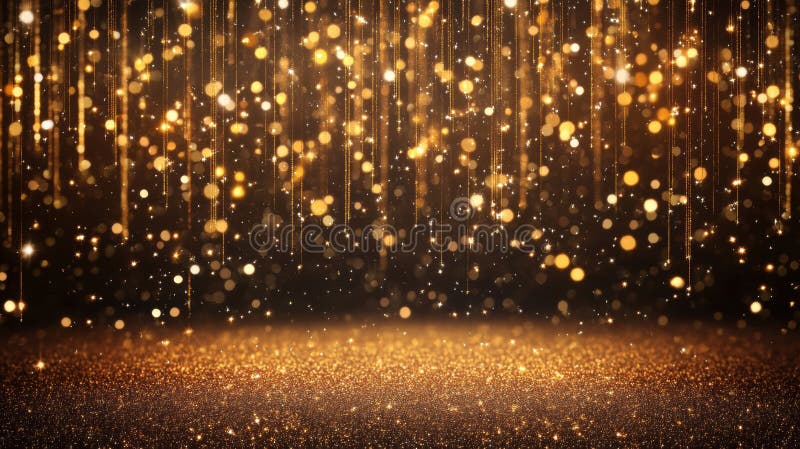 Shiny Glitter Lights in a Festive Display Stock Illustration ...