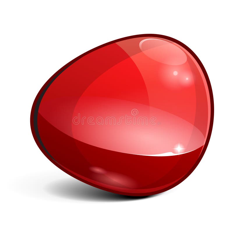 Shiny gloss red 3d banner stock vector. Illustration of balloon - 82731516