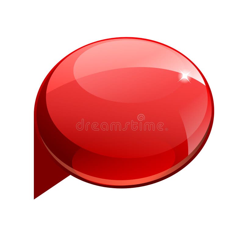 Shiny gloss red 3d banner stock vector. Illustration of balloon - 82731516