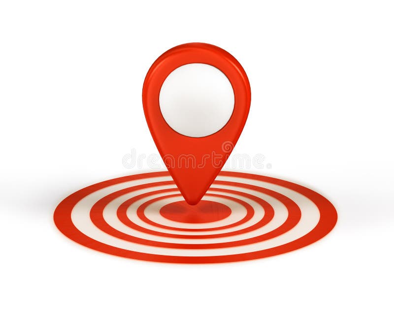 Shiny gloss red Map stock illustration. Illustration of mark - 47852370