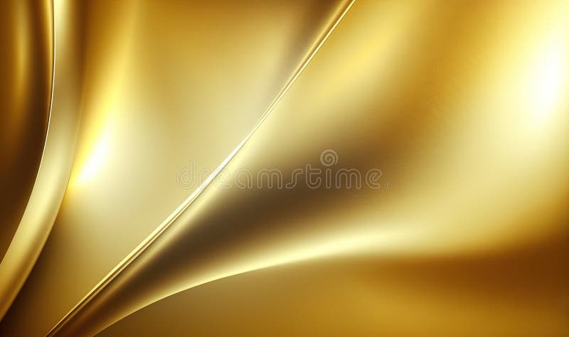 A Shiny Gold Background with a Wavy Design in the Middle of the Image ...