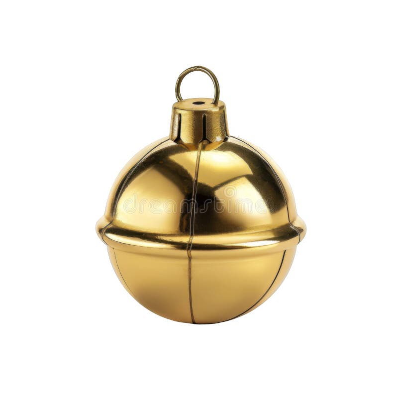 A Shiny Gold Christmas Ornament with a Loop Stock Illustration ...