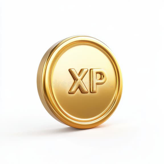 A Shiny Gold Coin with "XP" Engraved, Symbolizing Experience Points in ...