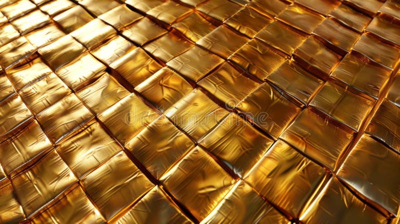 Shiny Gold Fabric with Reflective Surface. Abstract Material Background ...