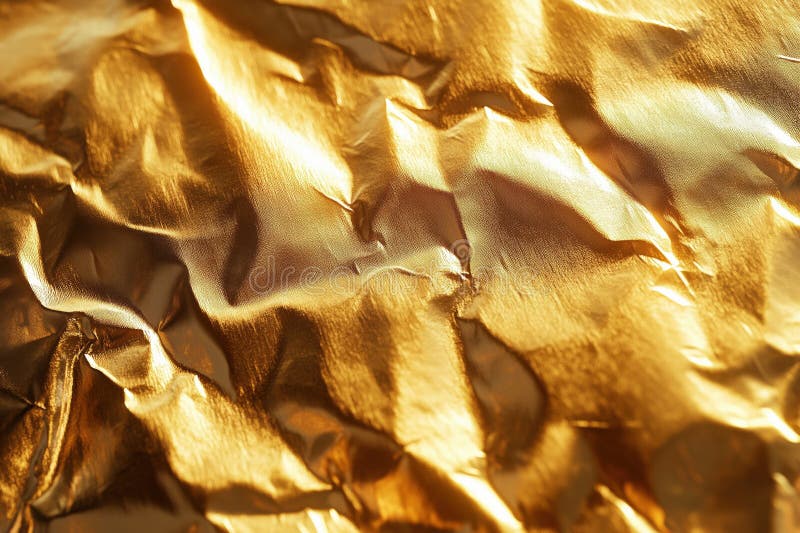 Shiny Gold Foil Background with Subtle Crinkles and Reflections, Adding ...