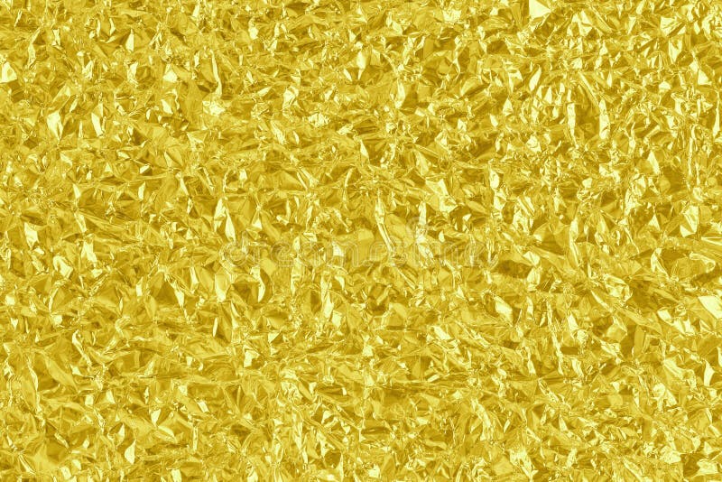 Shiny Gold Foil Texture Background, Pattern of Yellow Wrapping Paper ...