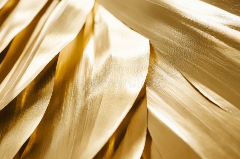 Shiny Gold Leaf Texture, Delicate Overlapping Sheets with Rich Metallic ...