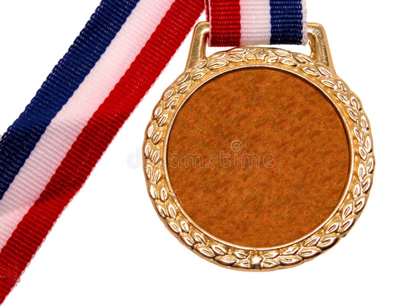 Shiny Gold Medal (1 of 2) stock image. Image of winner, america - 22865