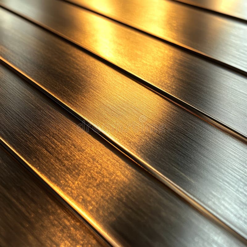 Shiny Gold Metal Surface with Reflective Texture and Pattern. Stock ...