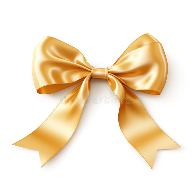 Shiny Gold Ribbon on a Transparent Background Stock Illustration ...