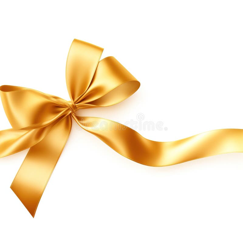 Shiny Gold Ribbon on a Transparent Background Stock Illustration ...