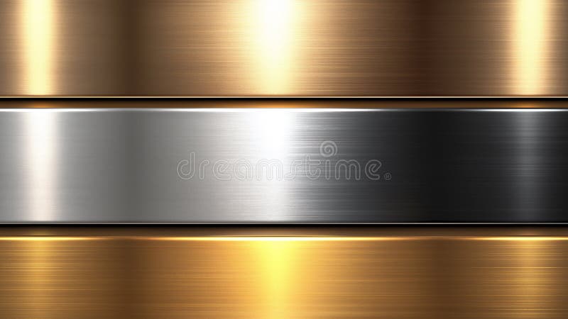Shiny Gold and Silver Metallic Texture for Modern Design Projects Stock ...