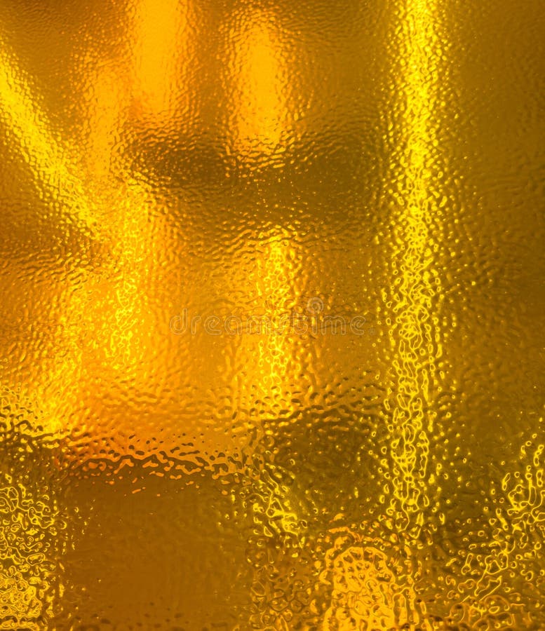 A Shiny Gold Surface with a Blurry Reflection of a Person Stock Image ...