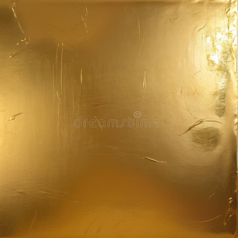 A Shiny Gold Surface Reflecting Light, Showcasing Smooth Texture and ...