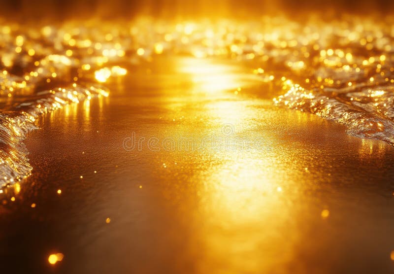 Shiny Gold Texture with Radiant Golden Reflections Creating a ...