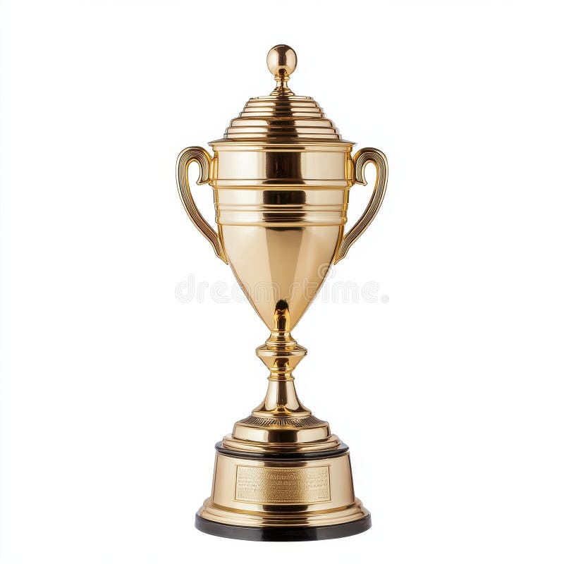 A Shiny Gold Trophy with Handles, Symbolizing Achievement and Victory ...