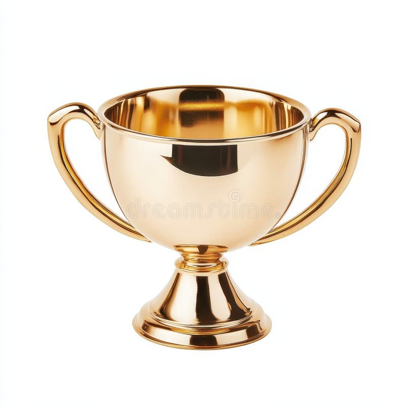 A Shiny Gold Trophy with Two Handles, Symbolizing Achievement and ...
