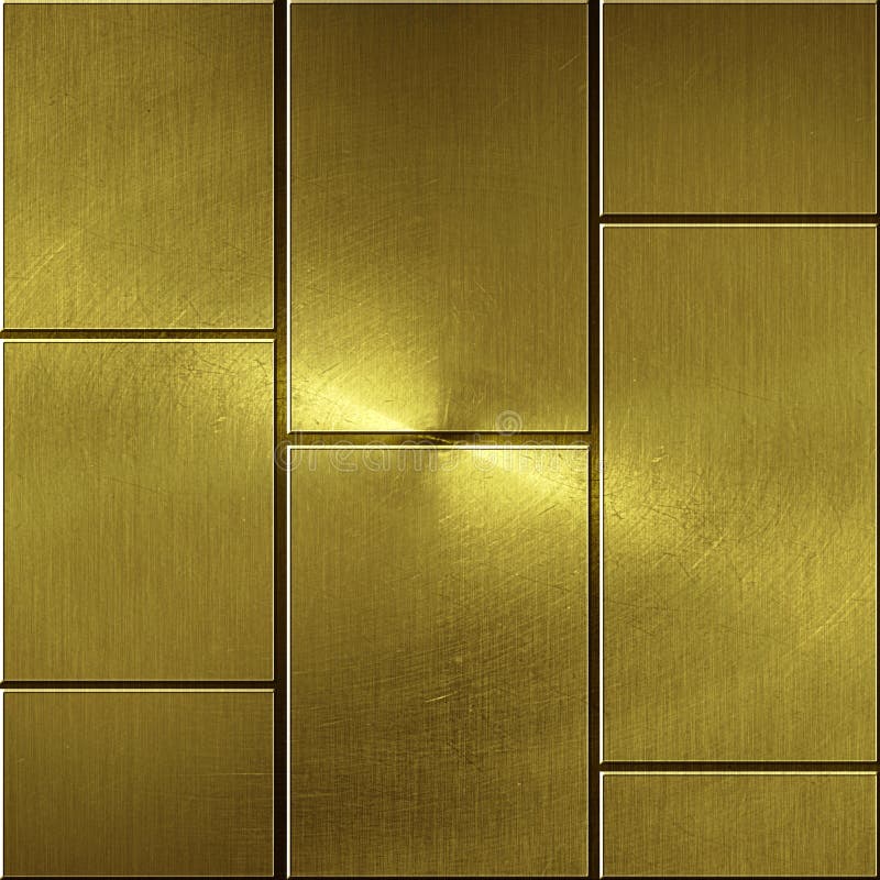 Shiny Gold Wall. Golden Background. Stock Illustration - Illustration ...