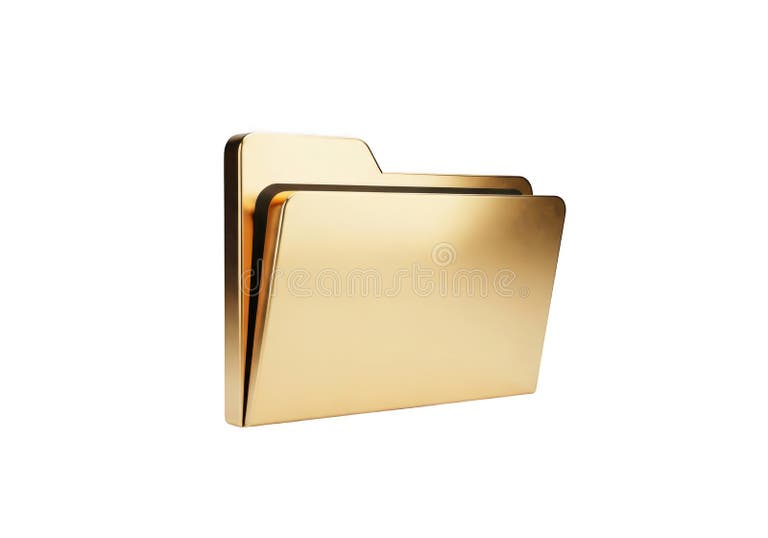 Elegant Gold Folder Icon Stock Illustrations – 84 Elegant Gold Folder ...