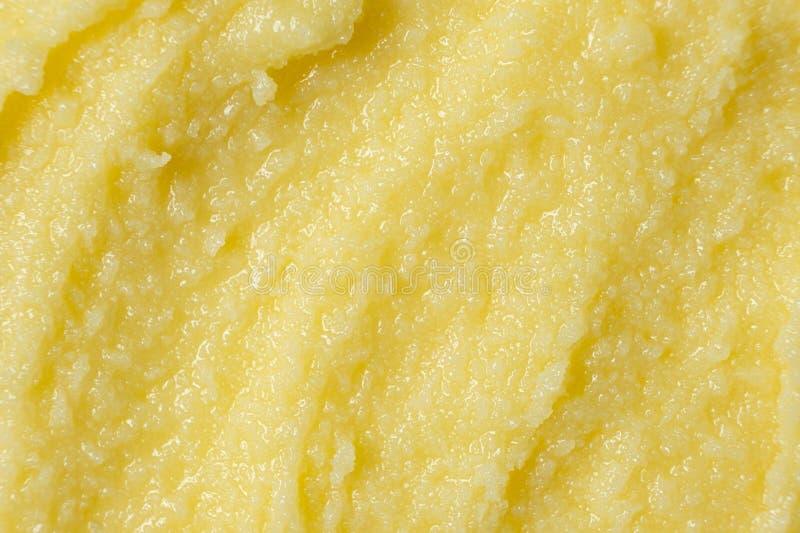Shiny Golden Ghee Butter Texture Close Up Top View Stock Image - Image ...