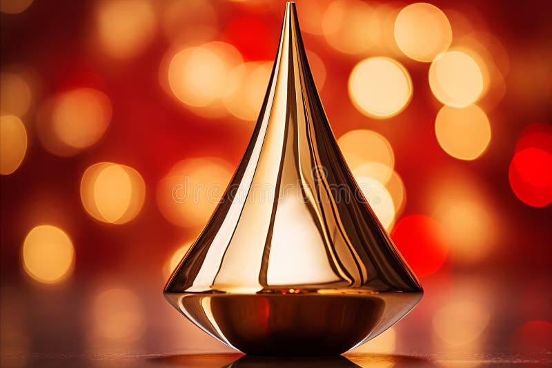 A shiny golden object stock illustration. Illustration of macro - 301492275