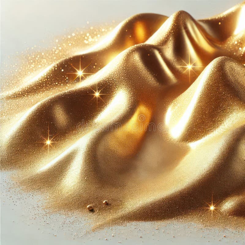 Shiny Golden Sand with Bright Sparks. Stock Photo - Image of texture ...