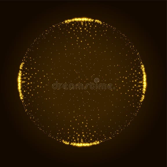Shiny and Golden Sparkling Frame Background with Blank Space for ...