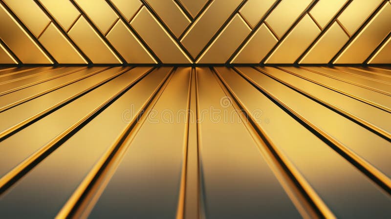 Shiny Golden Triangular Pattern Creating a Luxurious and Elegant ...