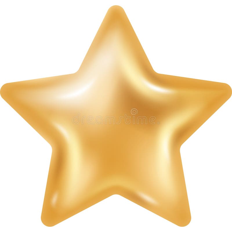 Shiny Golden Twinkle Star Vector Icon Isolated on White Stock Vector ...