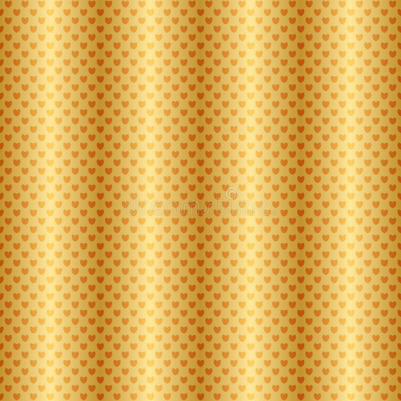 Shiny Gold Gradient Metal Seamless Pattern with Hexagons Stock Vector ...