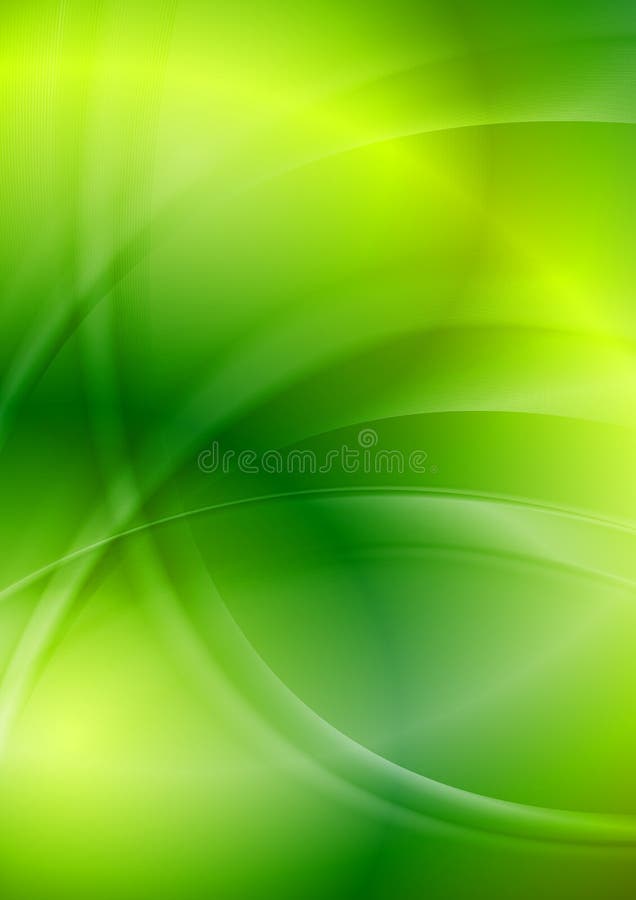 Shiny Green Iridescent Wavy Background Stock Vector - Illustration of ...