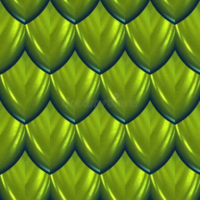 Shiny Green Mermaid Scale Seamless Pattern Stock Illustration ...