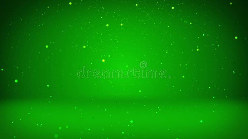 Shiny Green Particles or Glitters Fall and Settle on the Surface ...