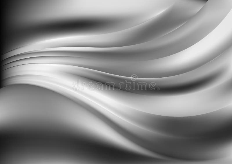 Shiny Grey Wave Background Graphic Stock Vector - Illustration of ...