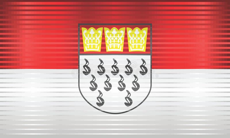 Shiny Grunge Flag of the City of Cologne Stock Vector - Illustration of ...